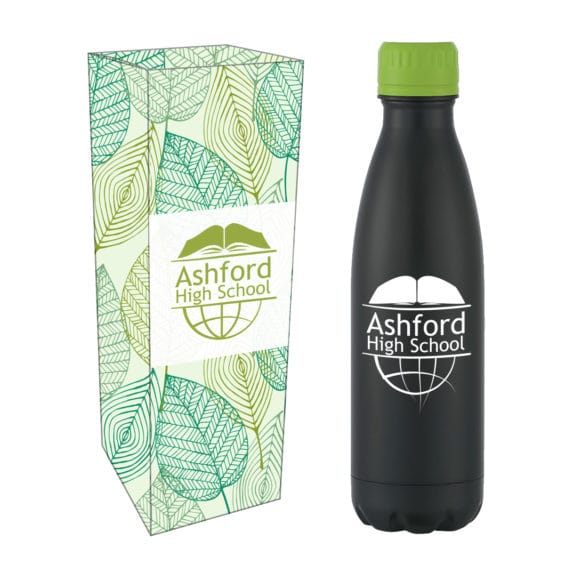 HT05746P - 16 Oz Stainless Steel Matte Black Swig Bottle With Custom ...